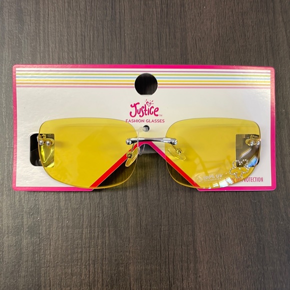 Justice | Accessories | Justice Girls Yellow Frameless Sunglasses With ...